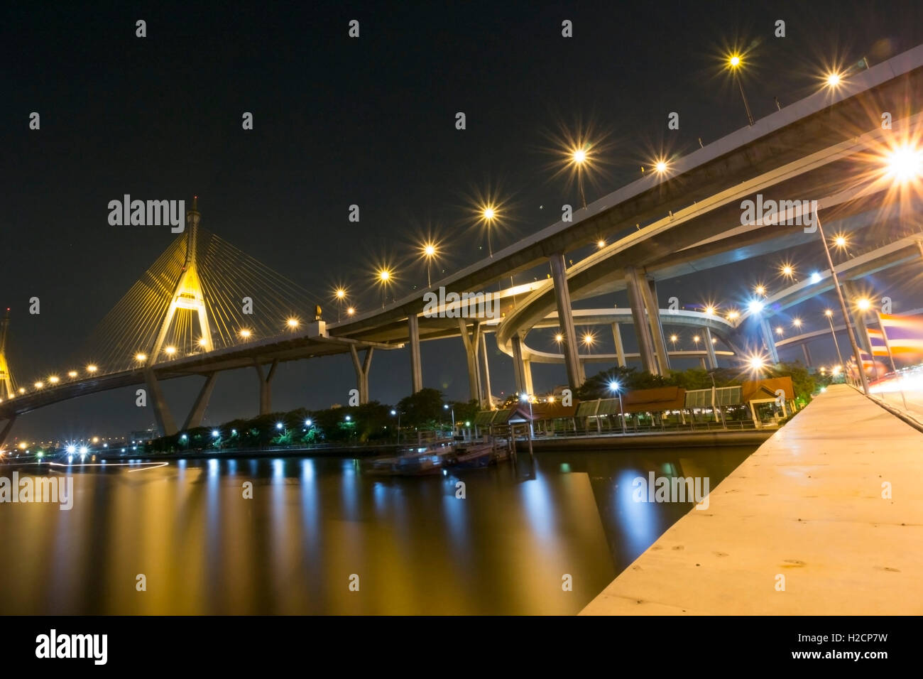 Industry Ring Bridge across the river Stock Photo - Alamy