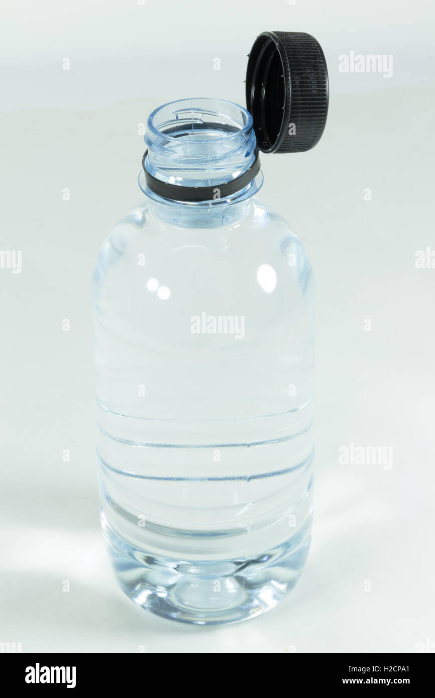 Small clear plastic water bottle Stock Photo - Alamy