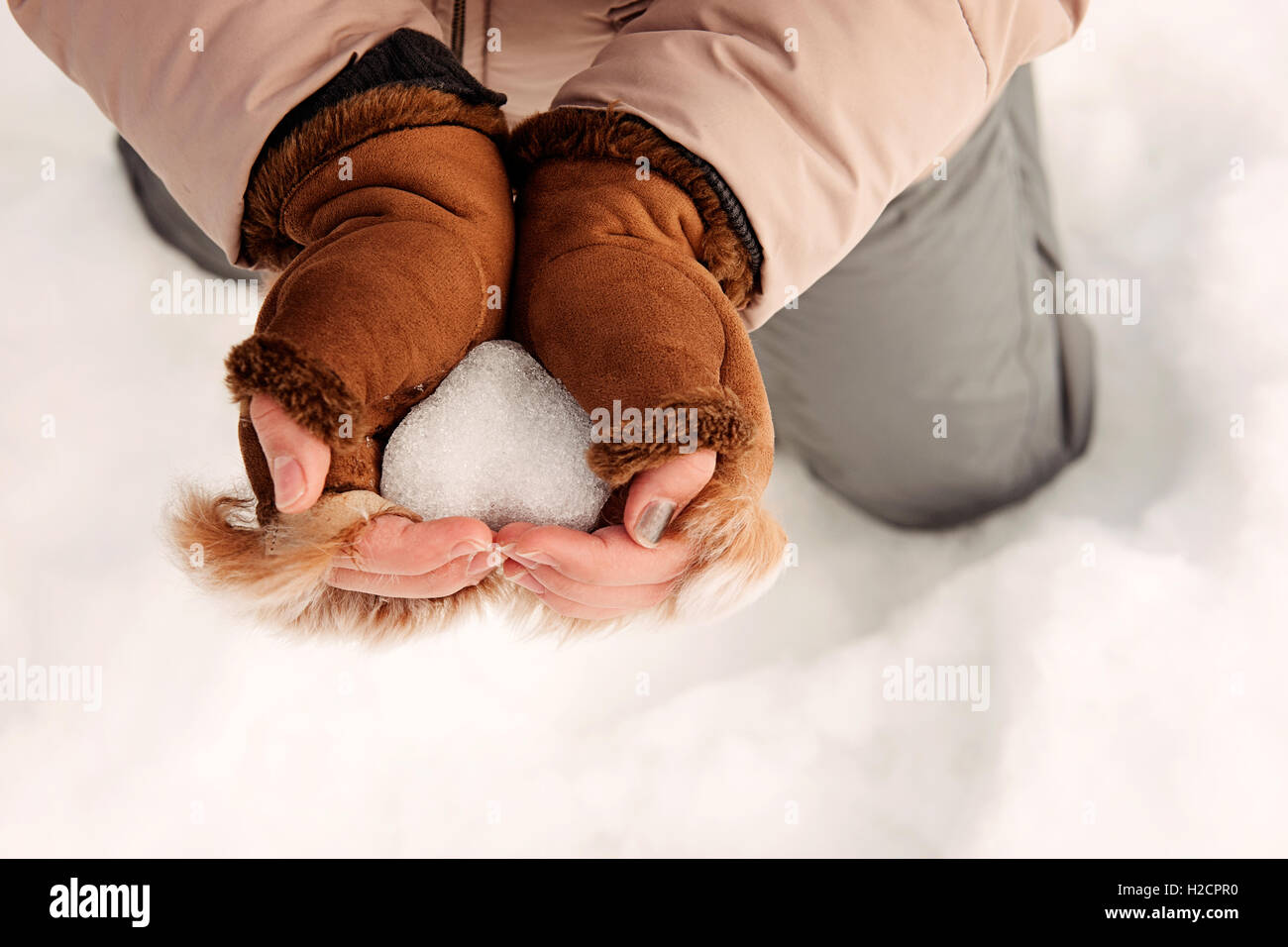 Heart shaped snowball hi-res stock photography and images - Alamy