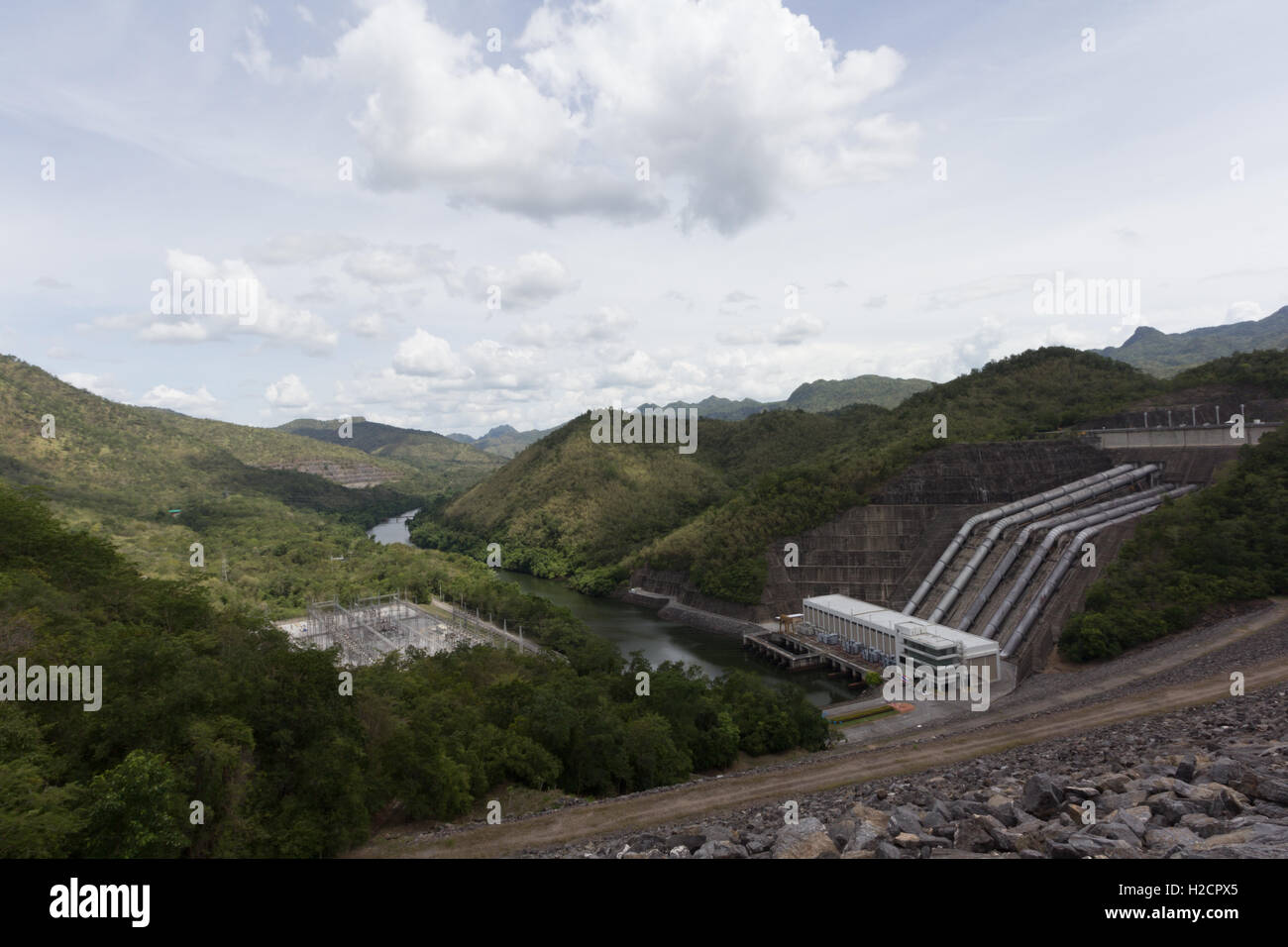 The power station at the Srinakarin Dam in Thailand Stock Photo - Alamy