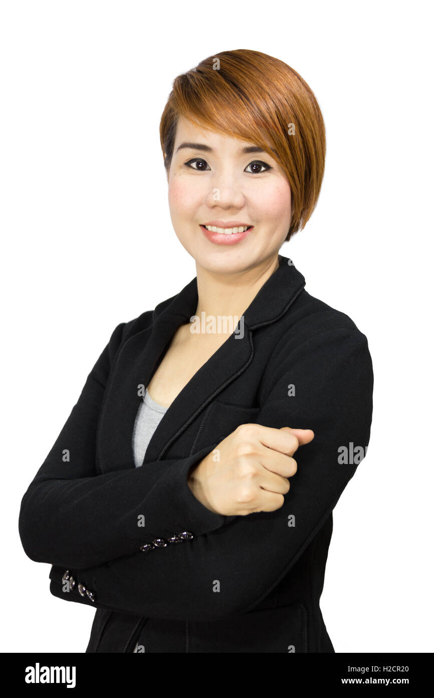 Business woman portrait with crossed arms Stock Photo - Alamy
