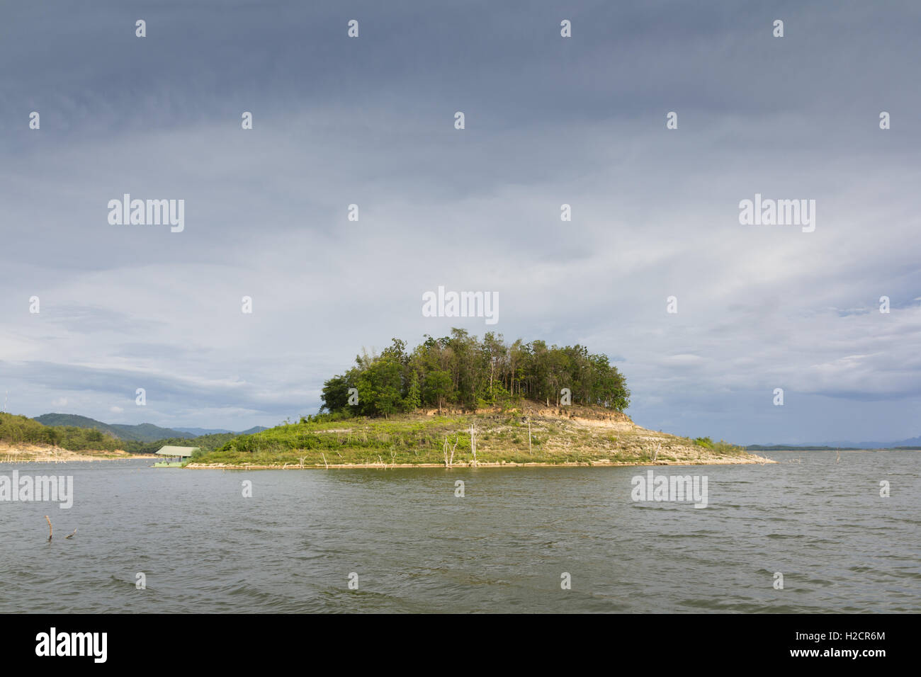 Landscape river forest srinakarin hi-res stock photography and images ...