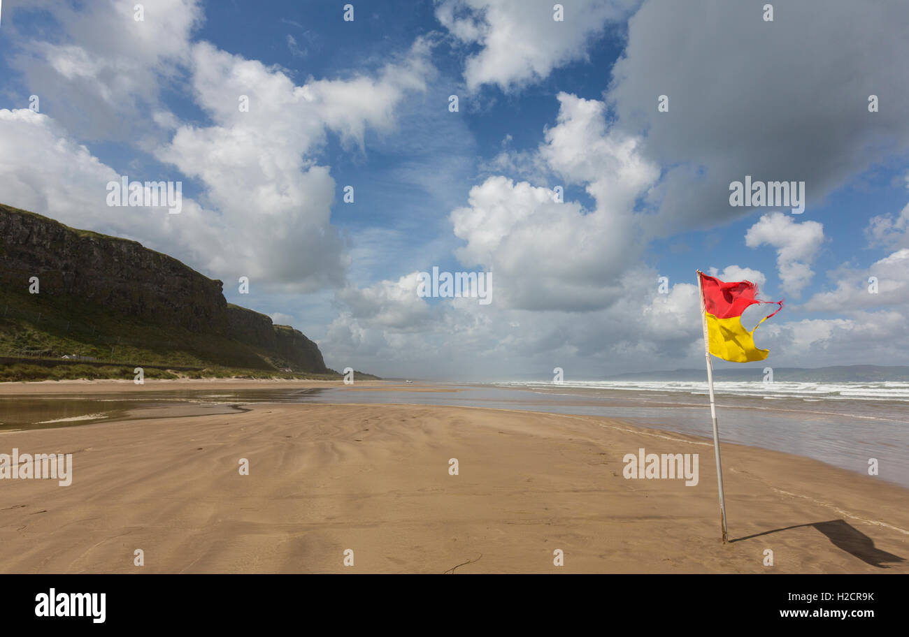 Lifeguarded Waterways Red Yellow flag Downhill Strand, County ...