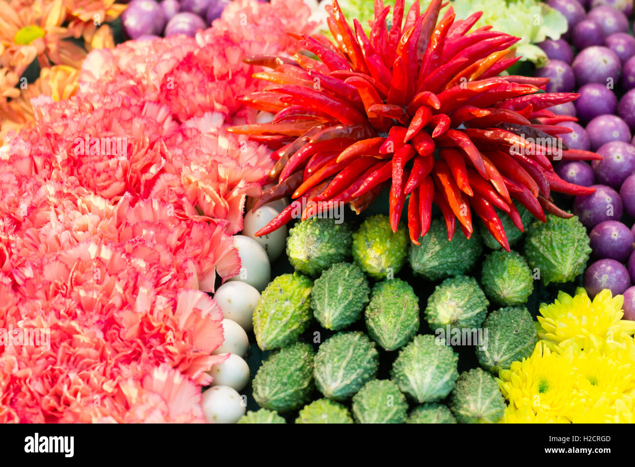 Group of herb fruit and vegetable ingredients for cooking Stock Photo ...