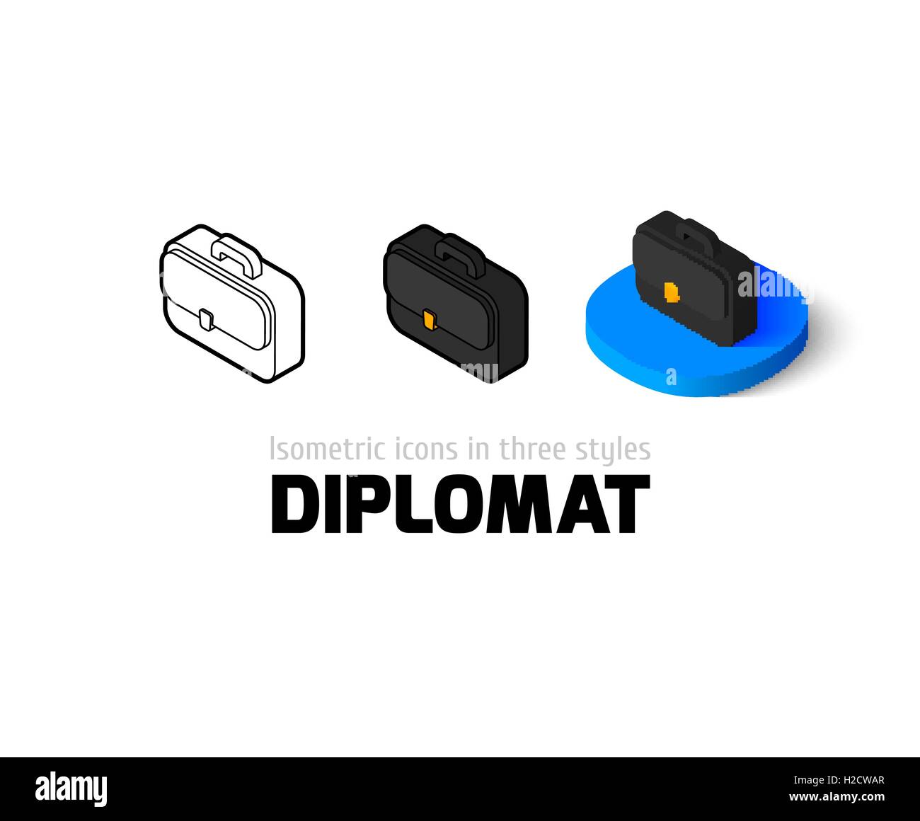 Diplomat icon in different style Stock Vector Image & Art - Alamy
