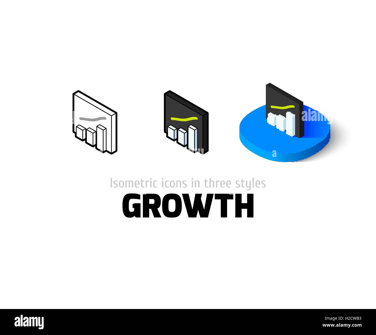Growth arrow icon Stock Vector Images - Alamy
