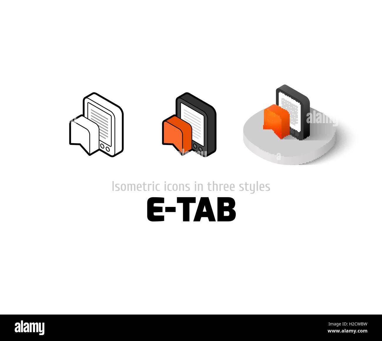 Electronic tab Stock Vector Images - Alamy