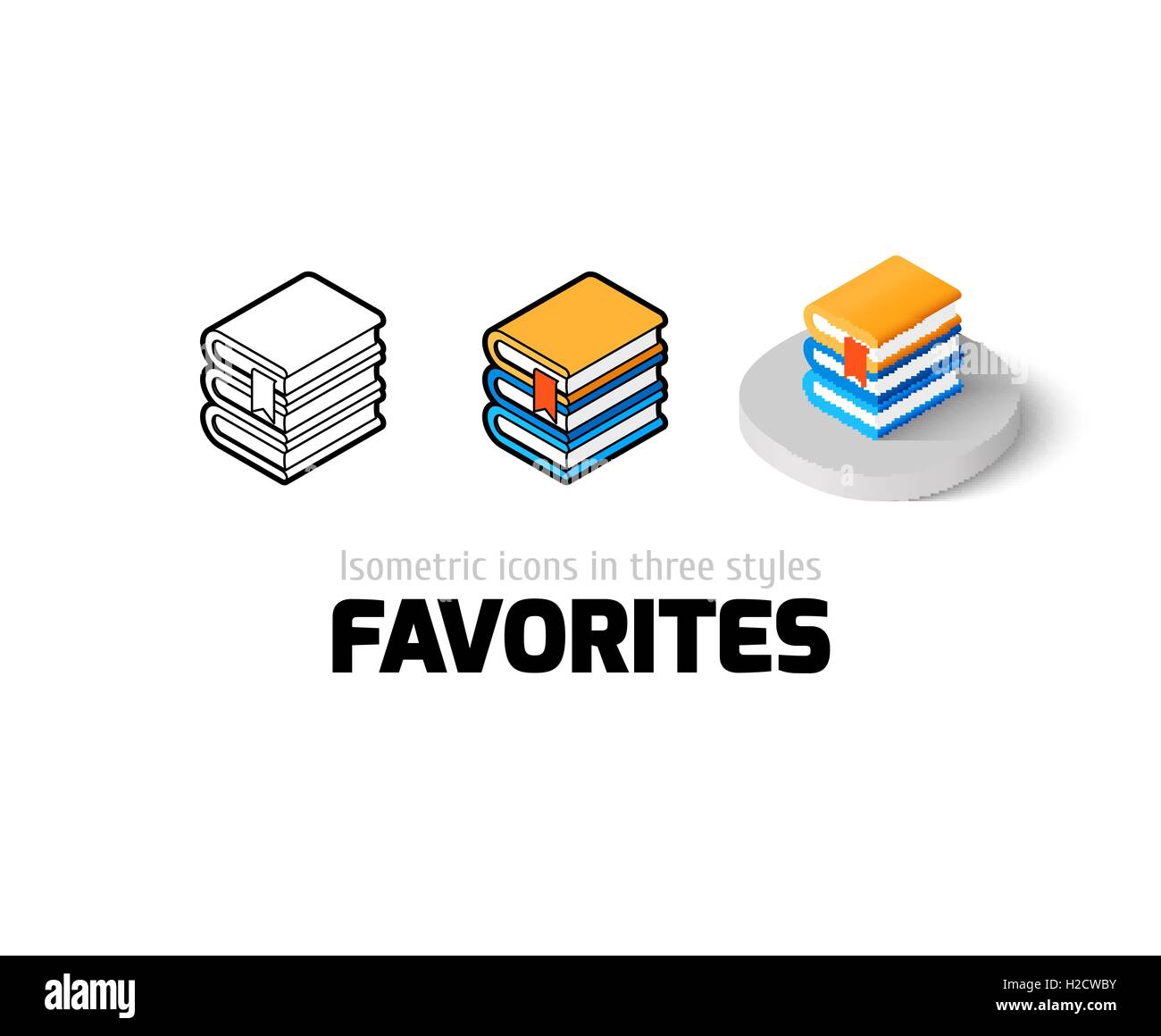 Favorites icon in different style Stock Vector Image & Art - Alamy