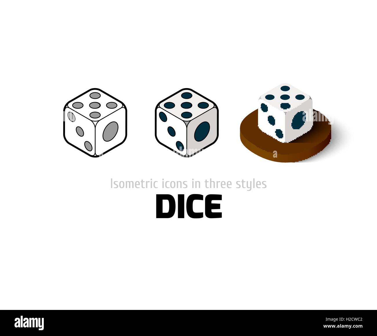 Dice perspective Stock Vector Images - Alamy