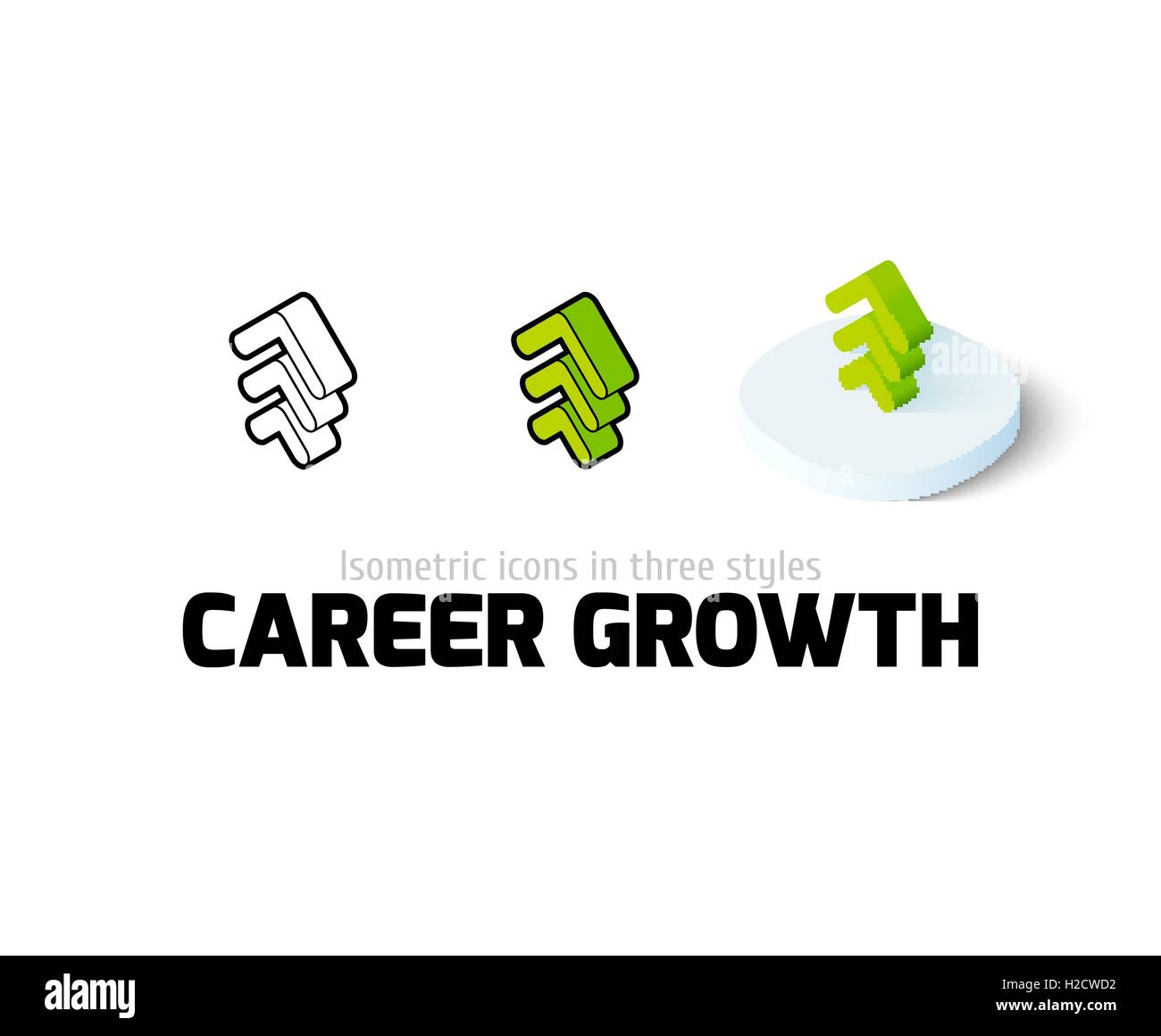 Career growth icon in different style Stock Vector Image & Art - Alamy