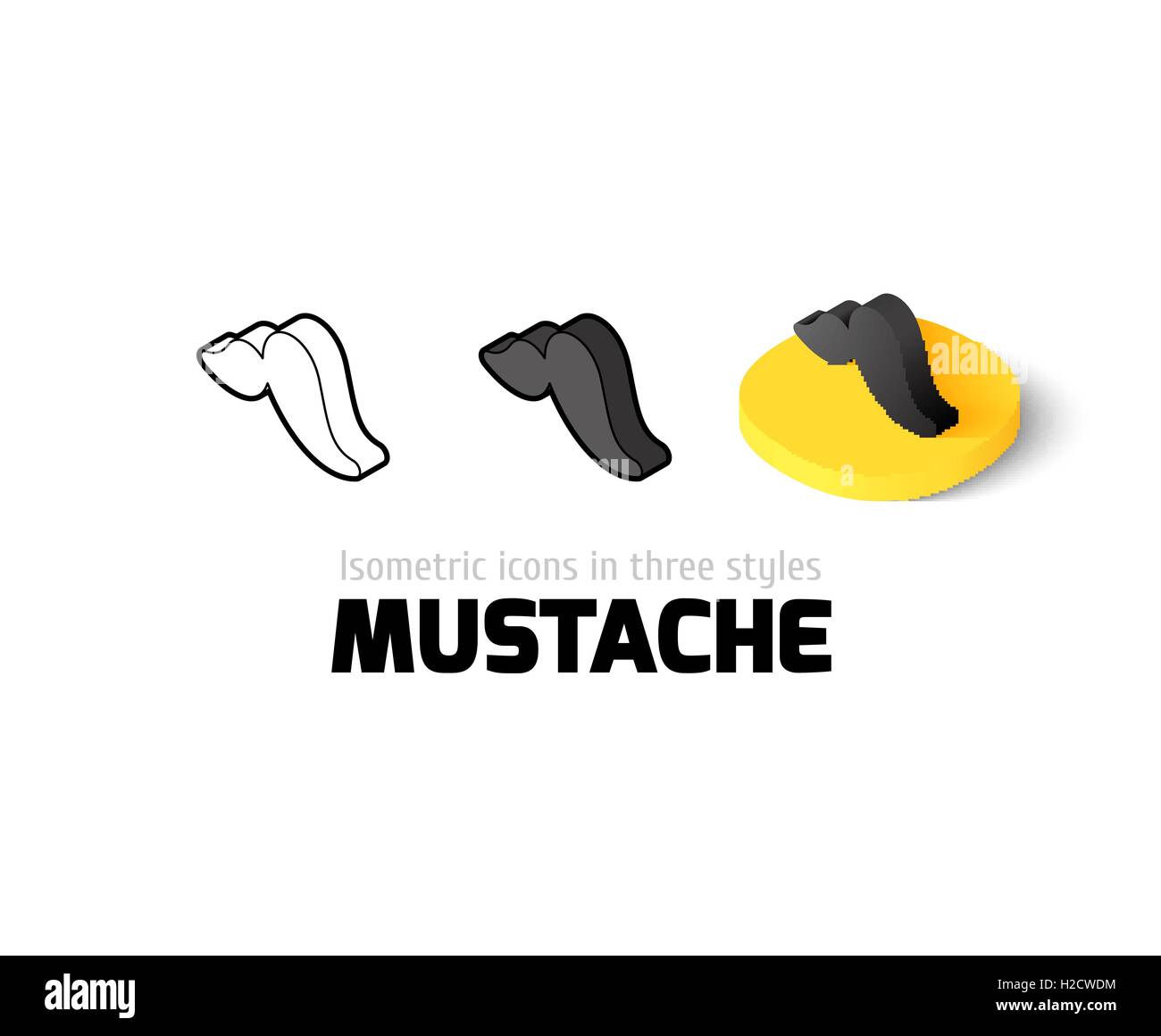 Mustache hair Cut Out Stock Images & Pictures - Alamy