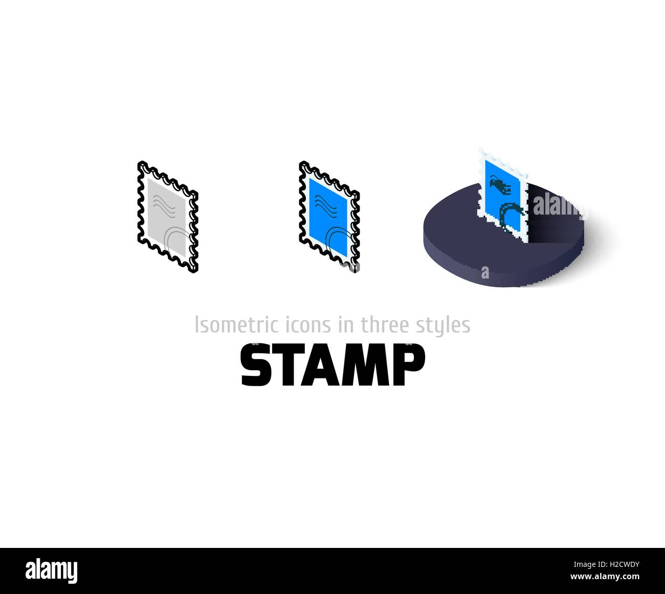 Postage stamp style hi-res stock photography and images - Alamy