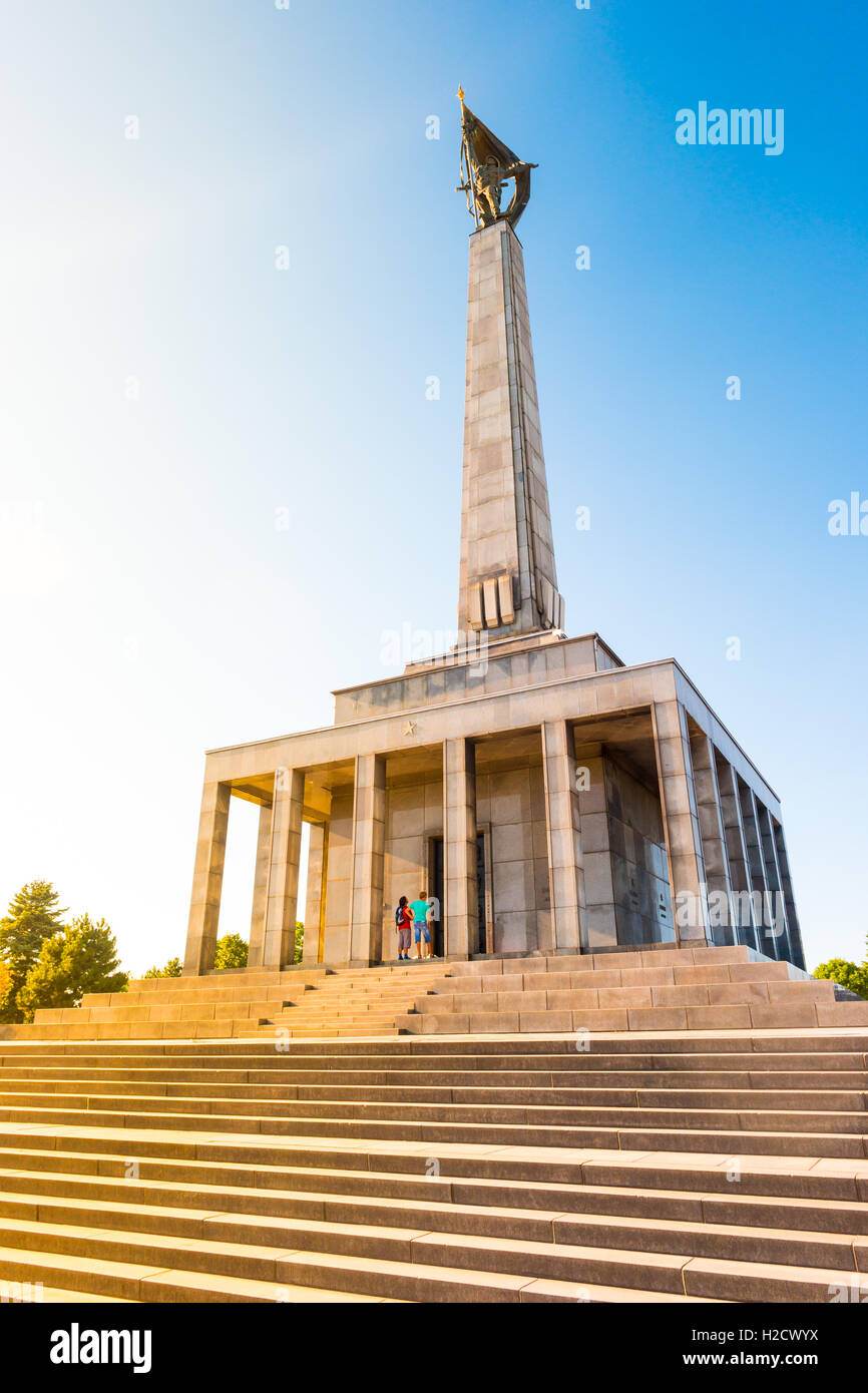 Slavin - memorial monument and cemetery for Soviet Army soldiers Stock ...