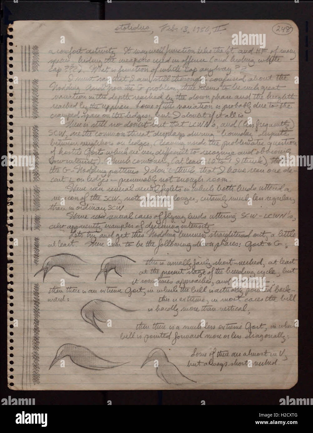 This page contains detailed notes on the behavior, habitat, and ...