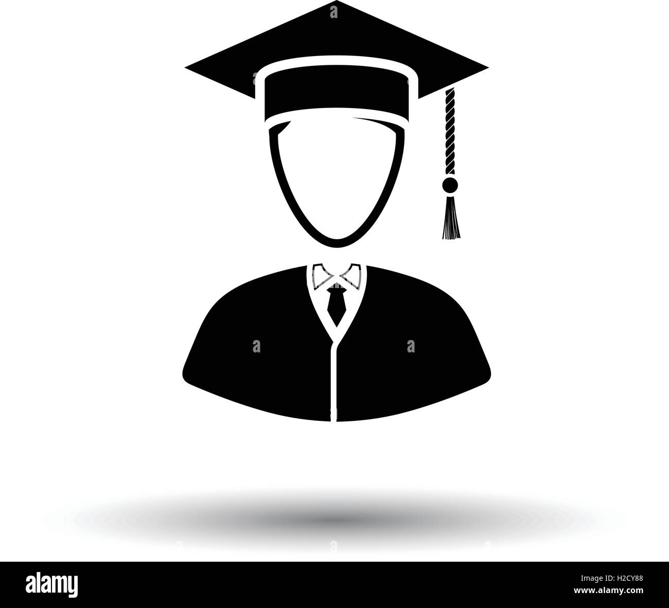 Lawyer man icon. White background with shadow design. Vector ...