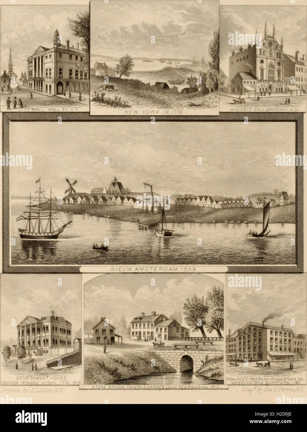 Map of new york 1830 hi-res stock photography and images - Alamy