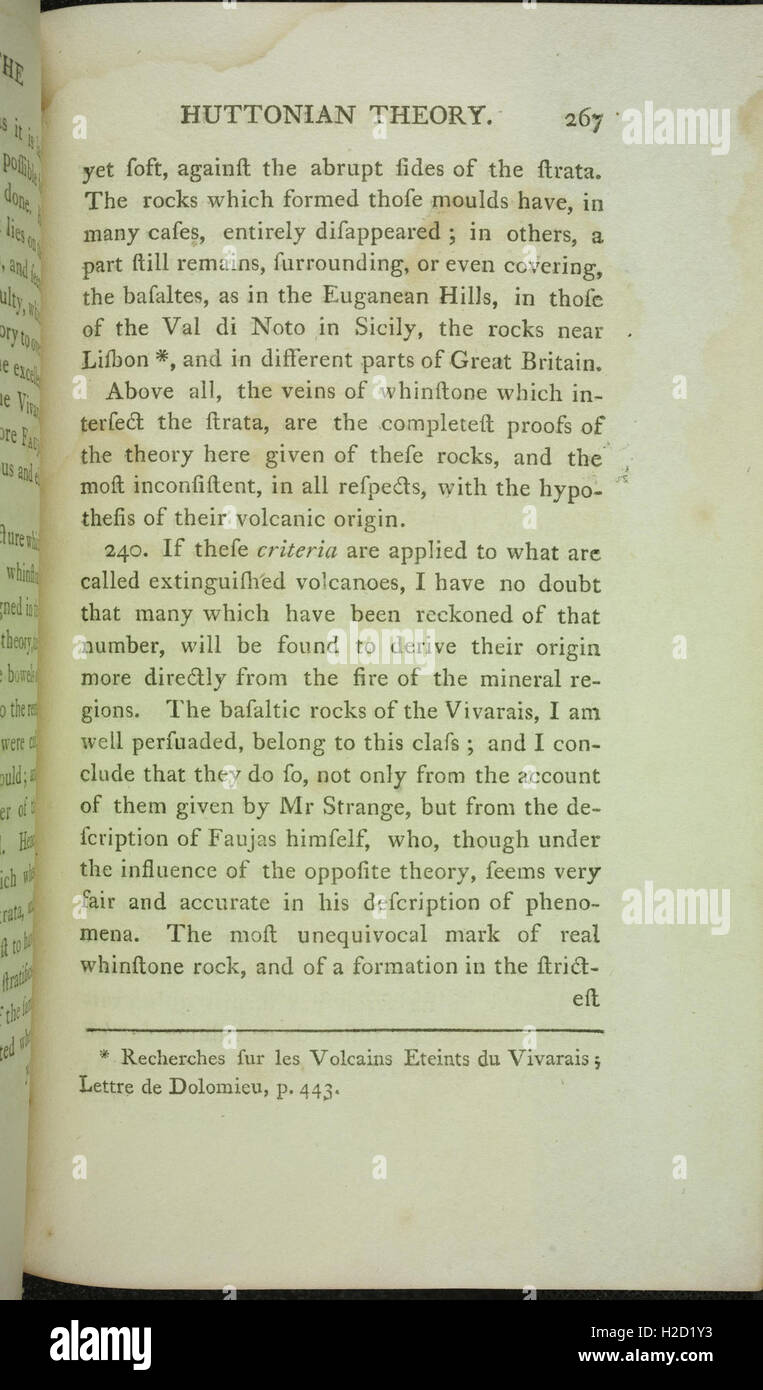 Illustrations supporting the Huttonian theory, which describes the ...