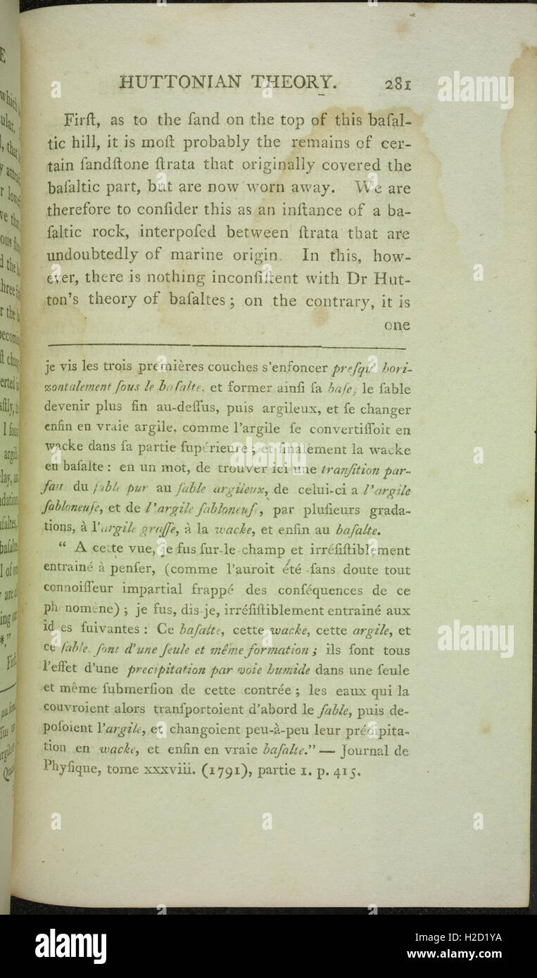 James hutton 'theory of the earth hi-res stock photography and images ...