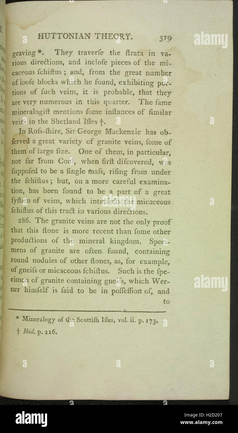 James hutton 'theory of the earth hi-res stock photography and images ...