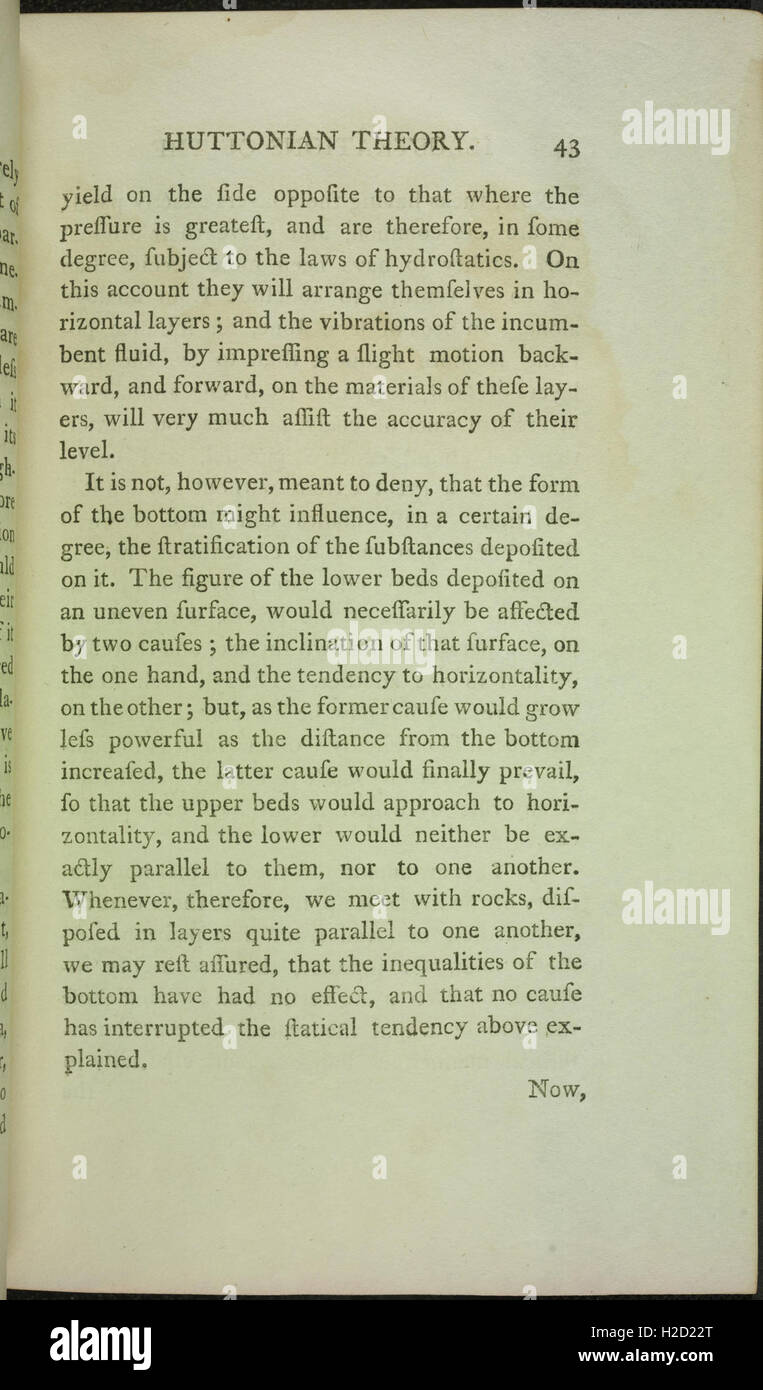 A series of illustrations depicting the Huttonian theory, which ...