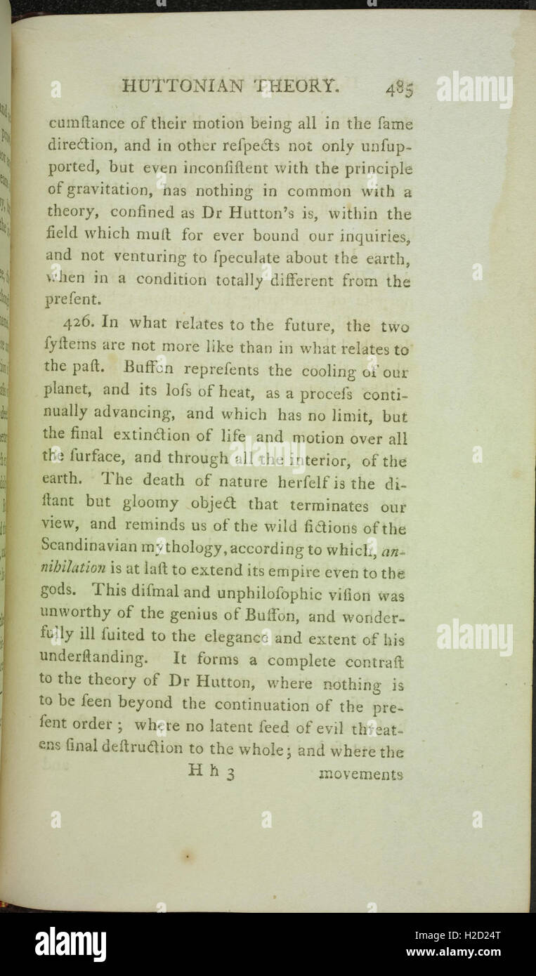 This page from 'Illustrations of the Huttonian Theory of the Earth ...