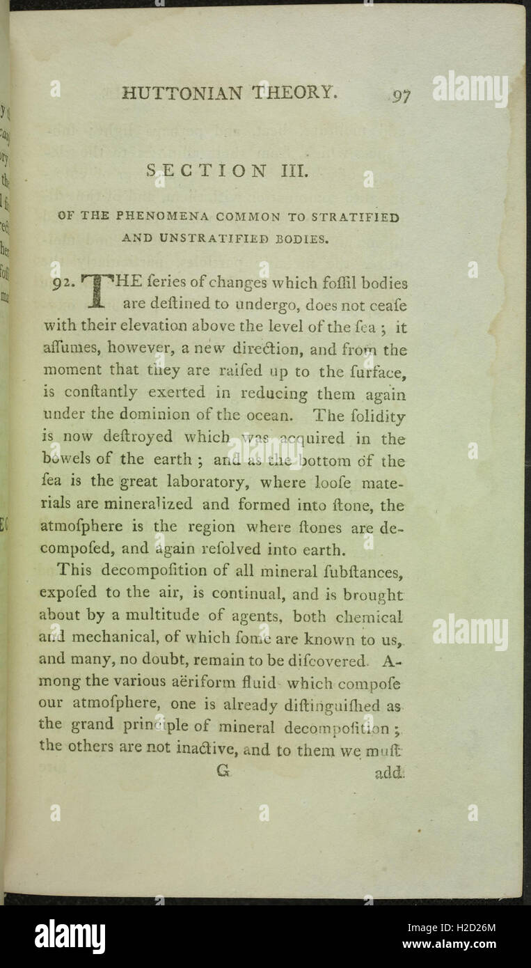 Page 97 of 'Illustrations of the Huttonian Theory of the Earth' covers ...