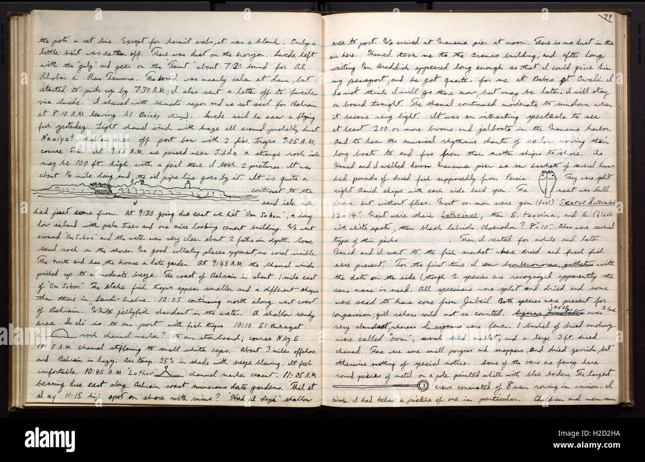 Journal (Pages 78 and 79 Stock Photo - Alamy