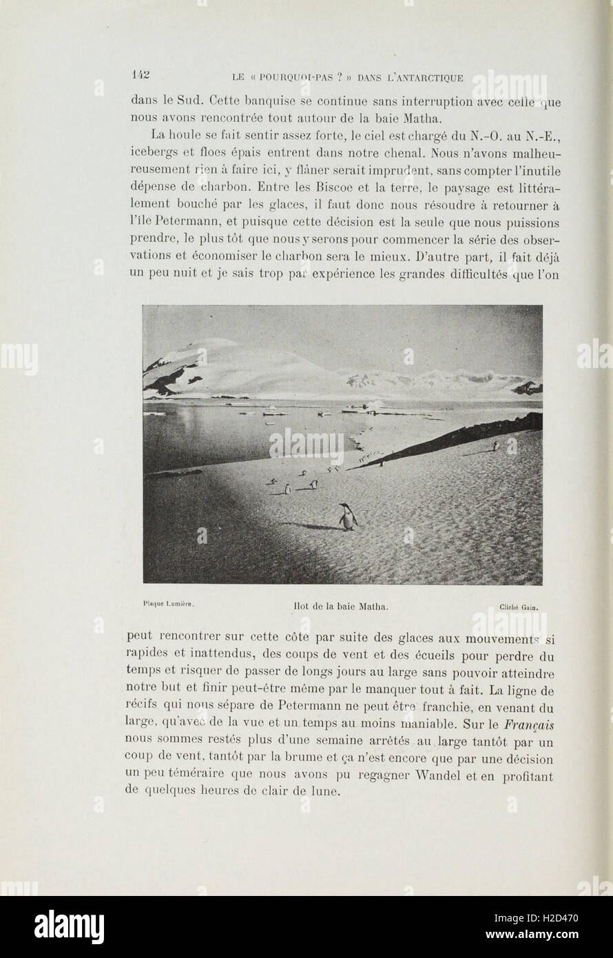 Le pourquoi-pas dans l'Antarctique (Page 142 Stock Photo - Alamy