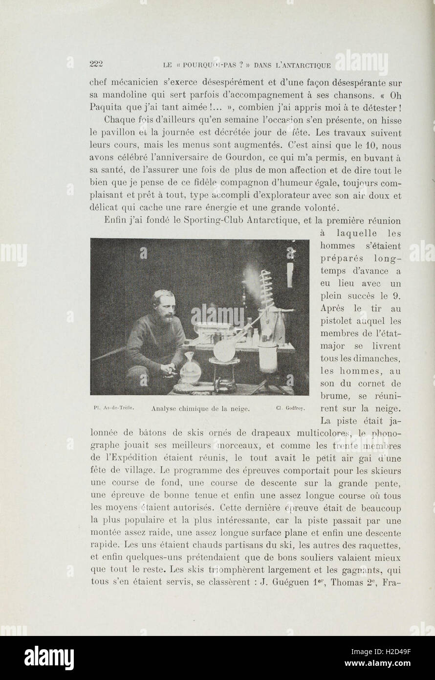 Le pourquoi-pas dans l'Antarctique (Page 222 Stock Photo - Alamy