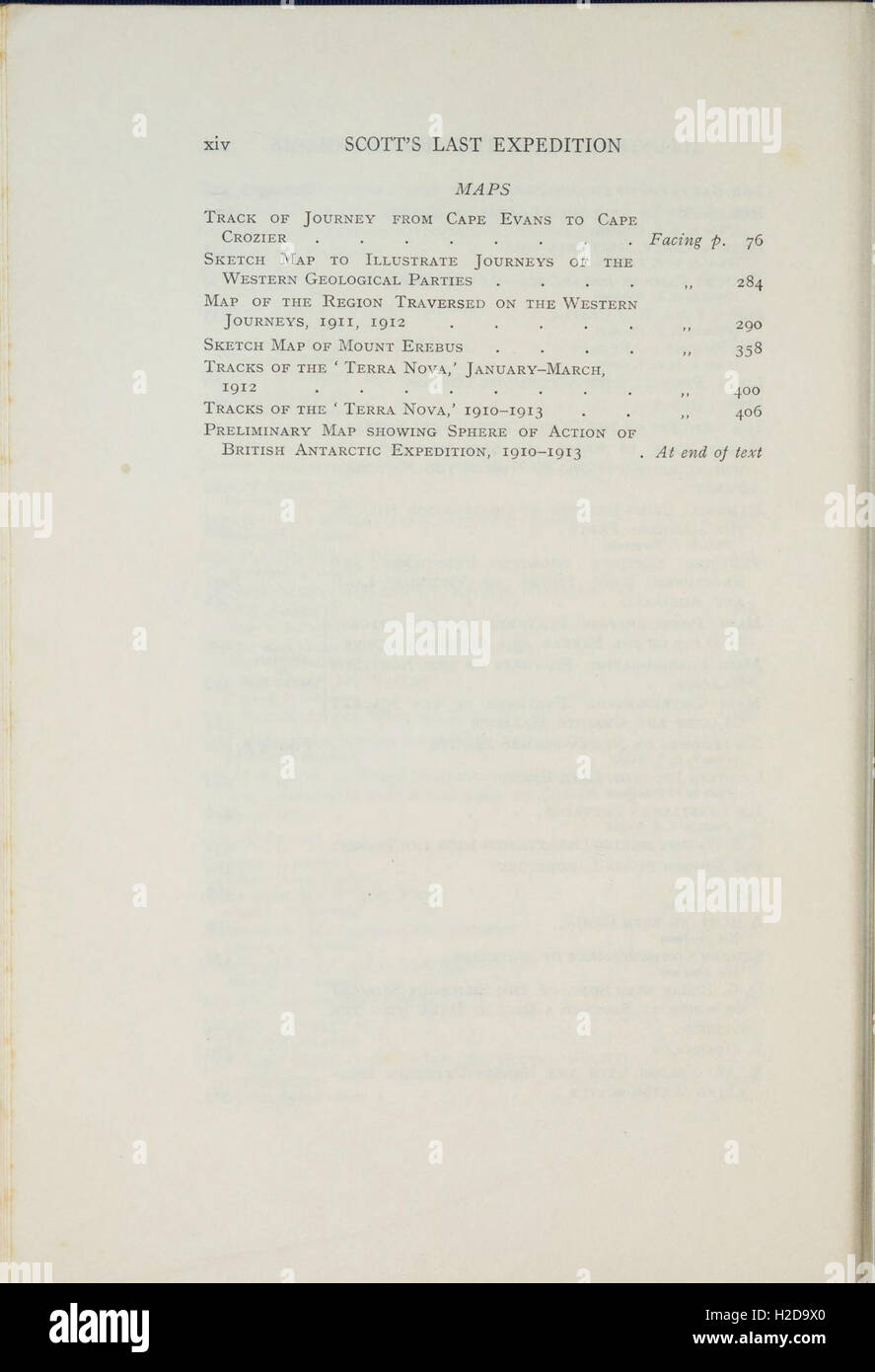 Scott's last expedition (Page xiv Stock Photo - Alamy