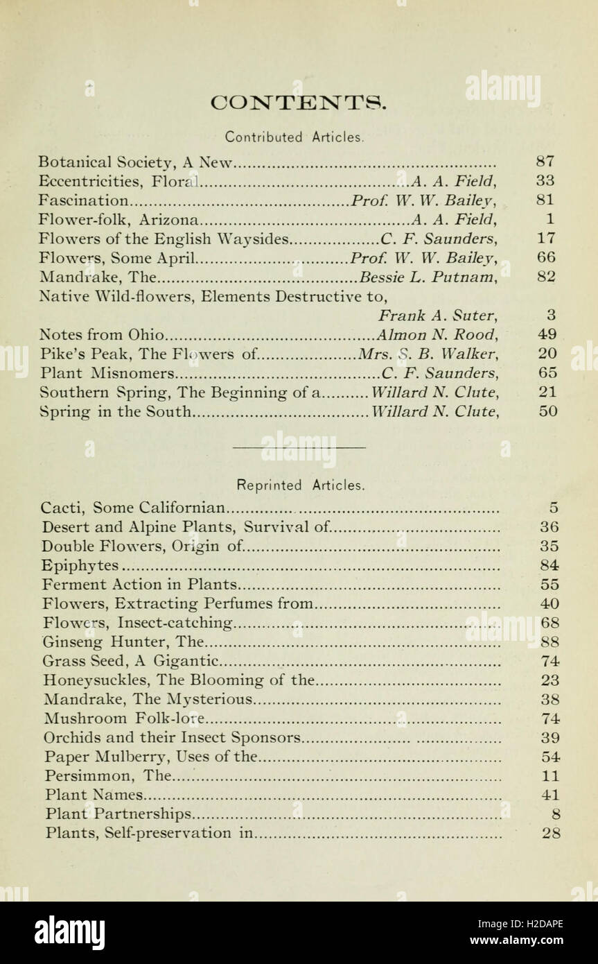 This publication covers a wide range of topics in American botany ...