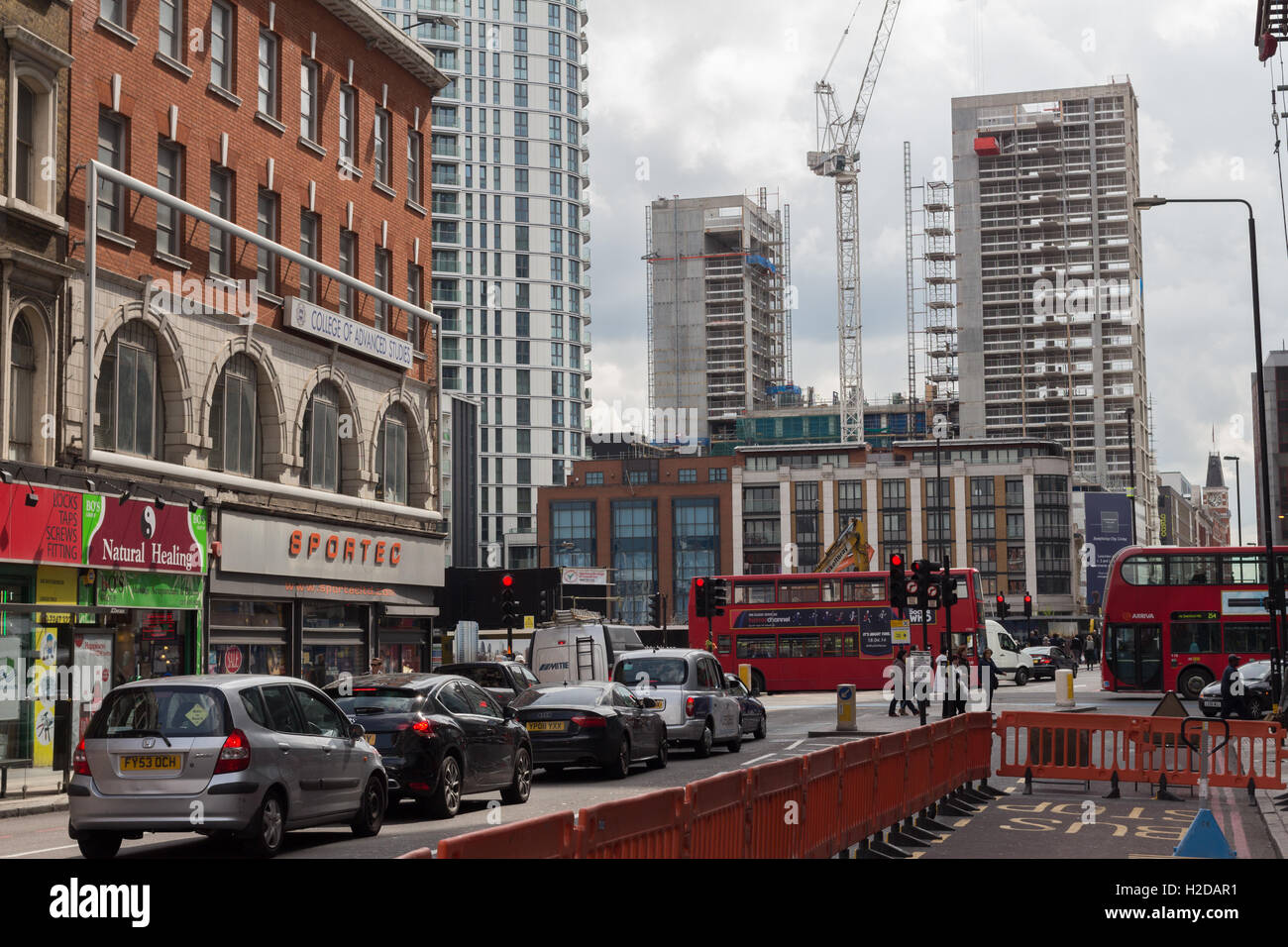 Barratt Altitude, Building construction site at Aldgate, London Stock ...
