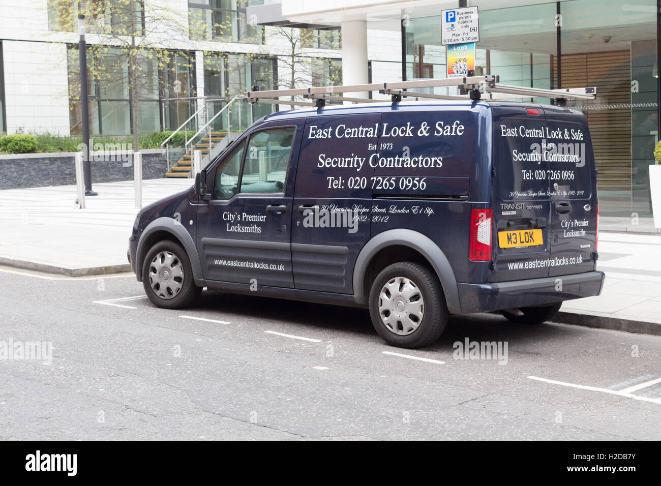 East Central Lock and safe van Stock Photo - Alamy