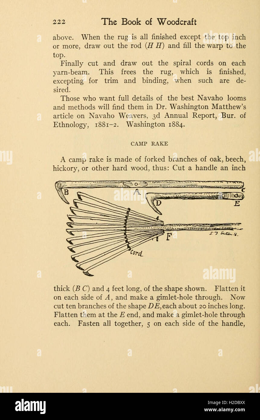 The book of woodcraft and Indian lore (Page 222 Stock Photo - Alamy