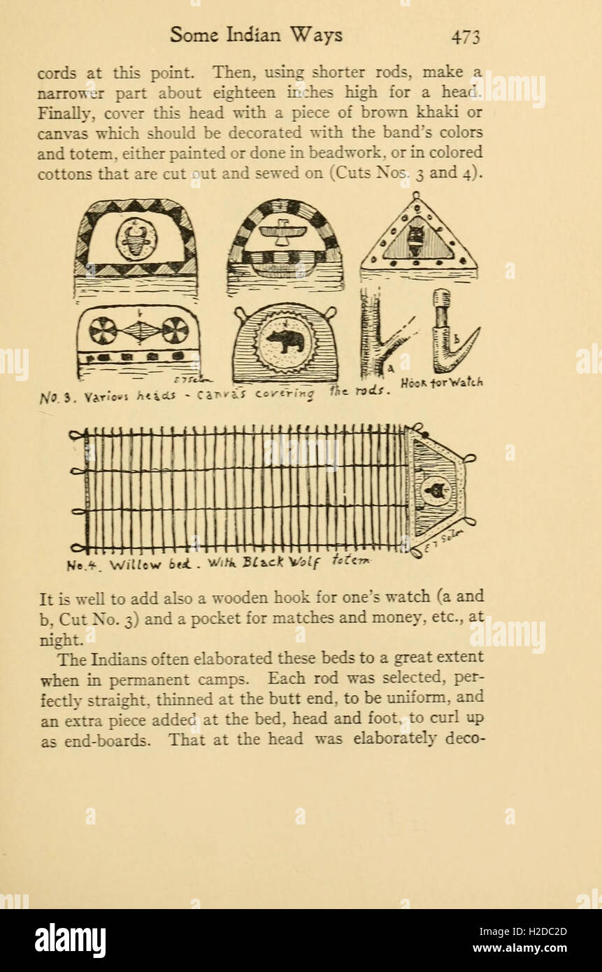 The book of woodcraft and Indian lore (Page 473 Stock Photo - Alamy