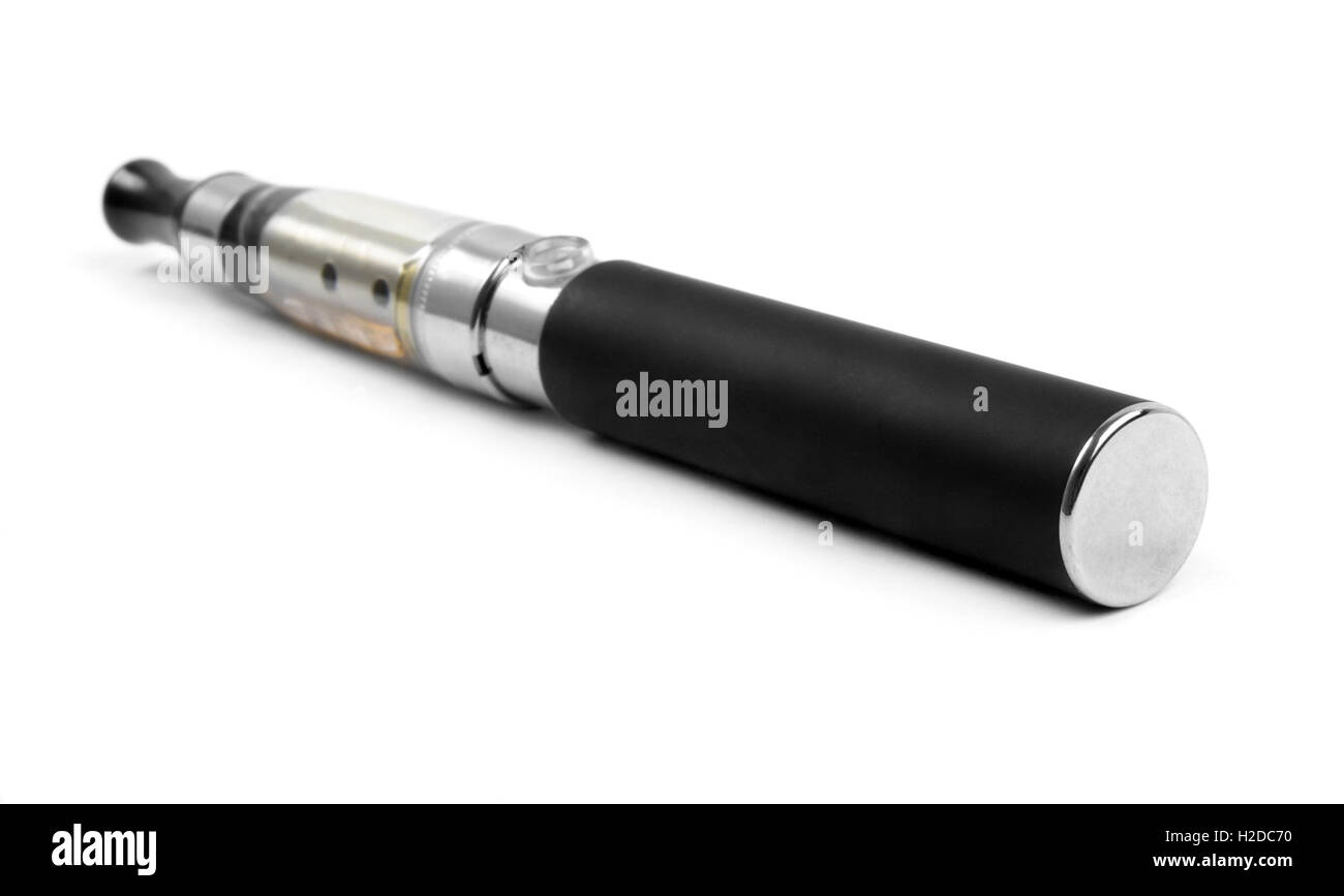 big electronic cigarette isolated on white Stock Photo - Alamy