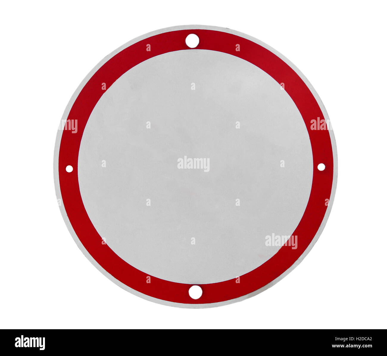 red road sign isolated on white Stock Photo - Alamy