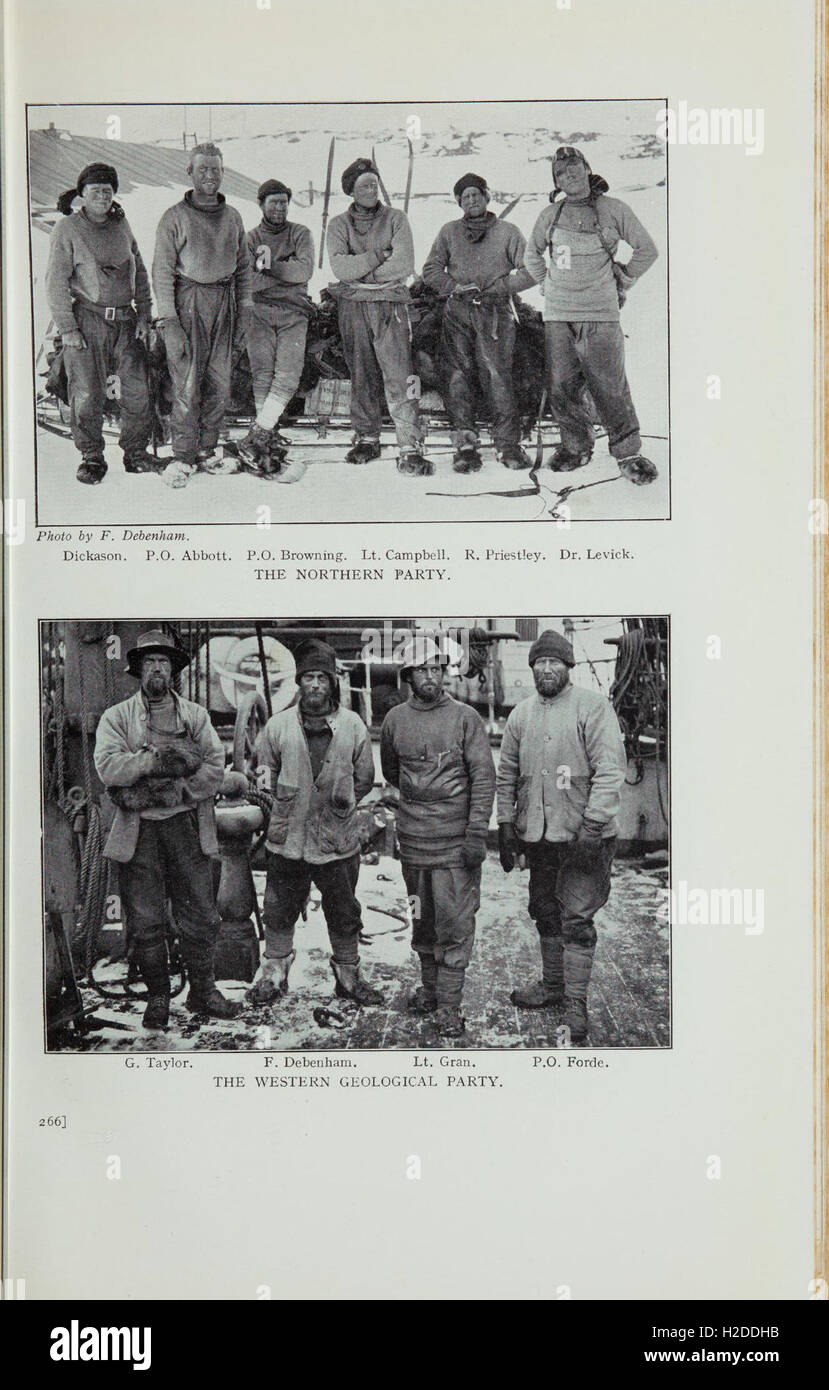 This exploration account describes early expeditions to Antarctica ...