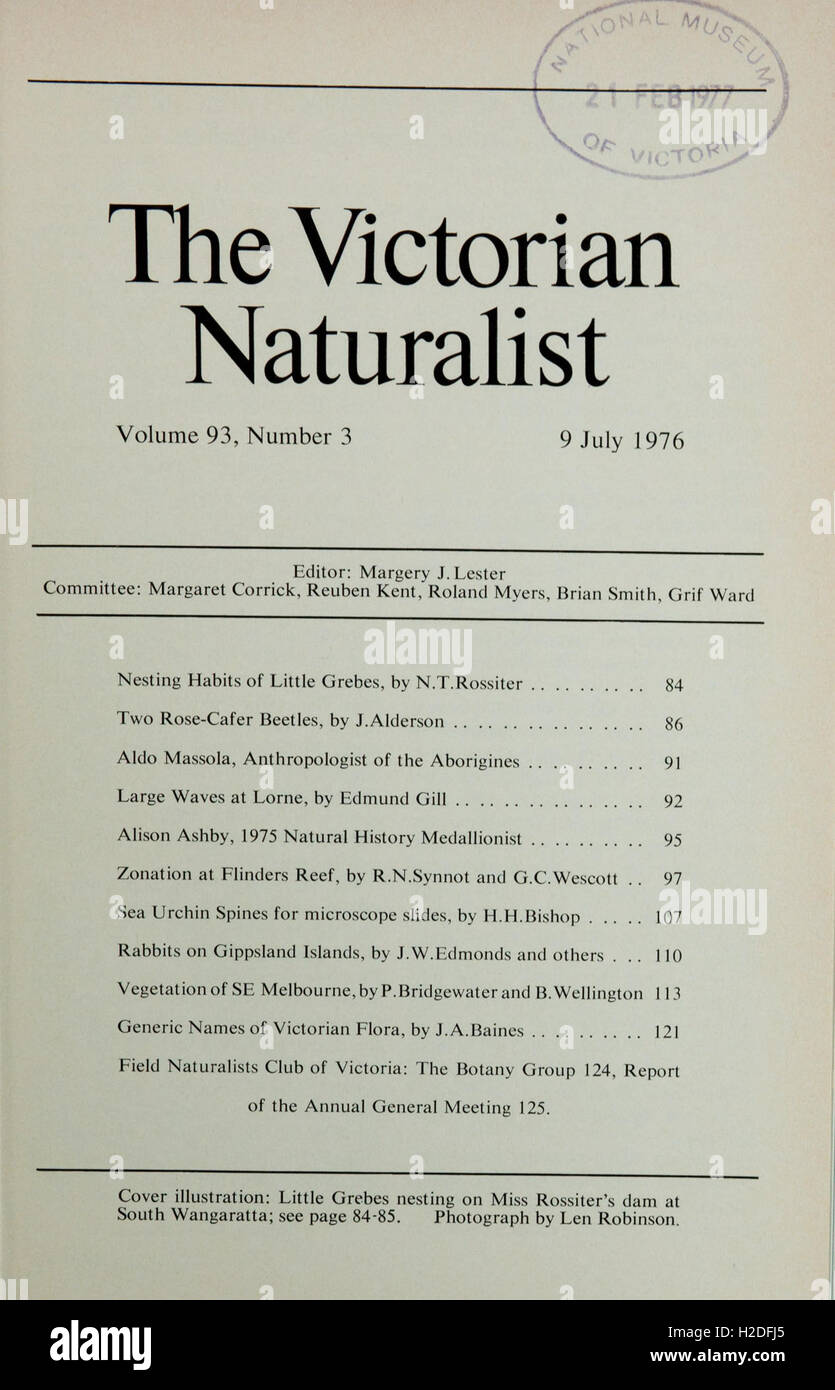 'The Victorian Naturalist' offers a detailed look at the natural ...