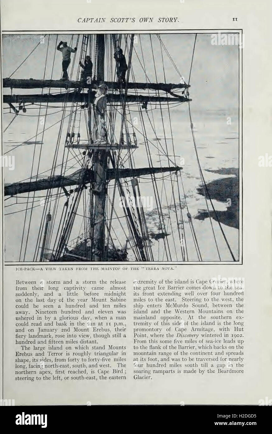 Captain Robert Falcon Scott recounts his Antarctic expedition in his ...