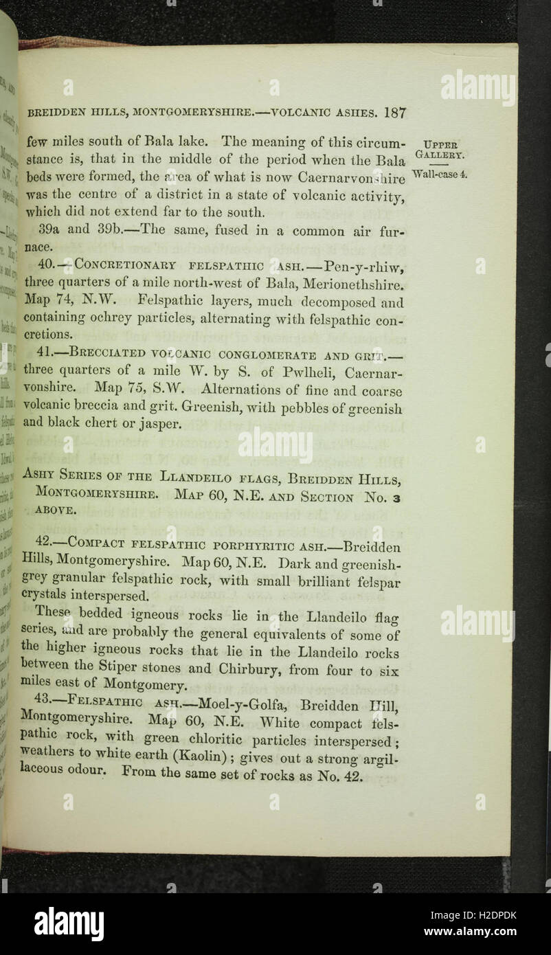 This catalogue provides a detailed description of rock specimens housed ...