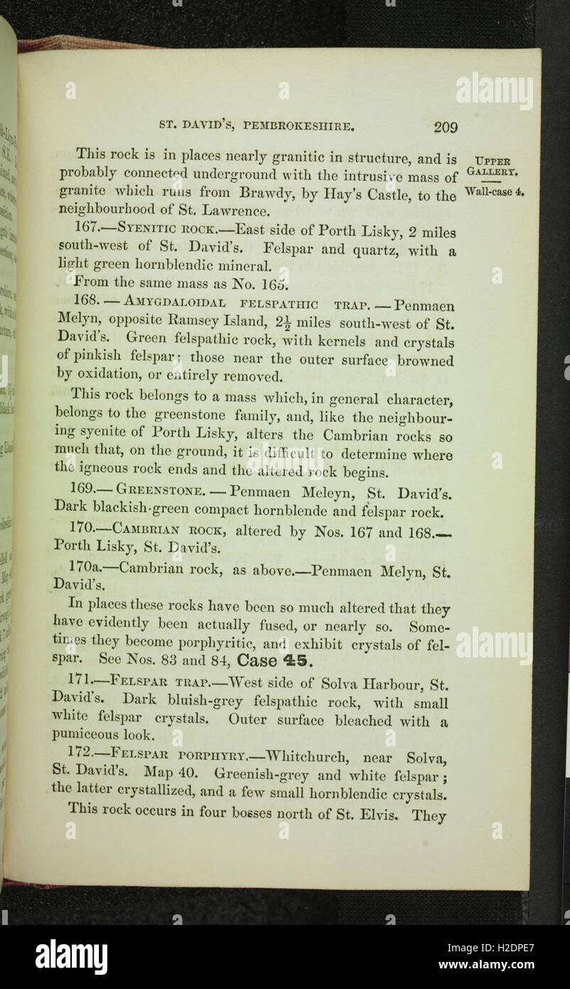 This catalog details the rock specimens housed in the Museum of ...