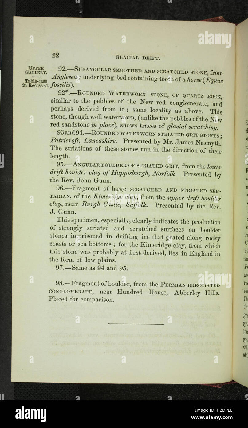 A catalog detailing the rock specimens in the Museum of Practical ...