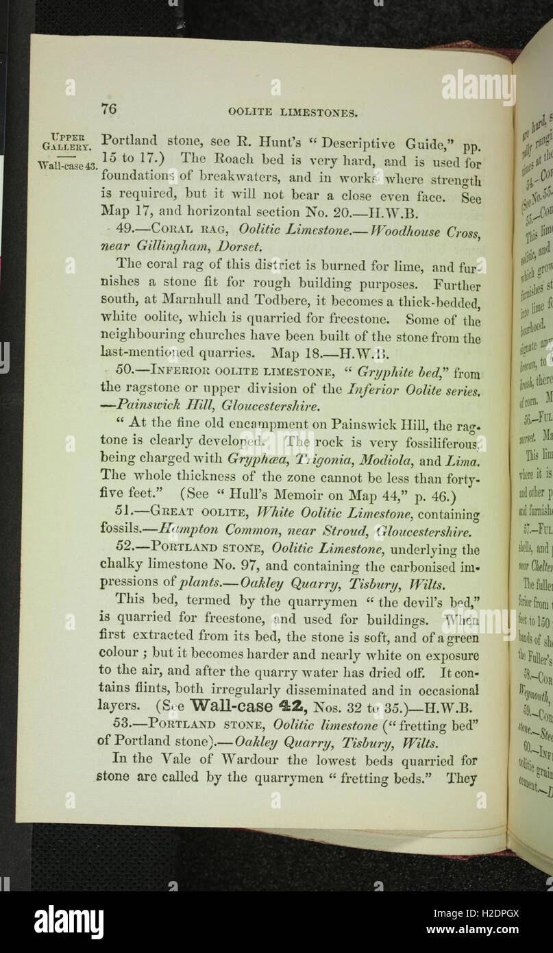 A catalog detailing rock specimens housed at the Museum of Practical ...