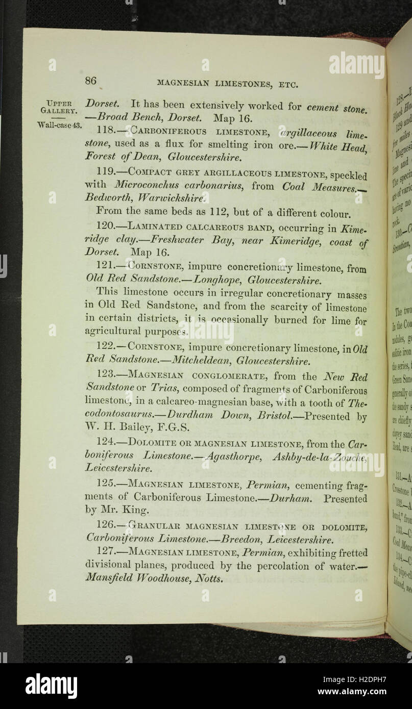 This catalog details the rock specimens held in the Museum of Practical ...