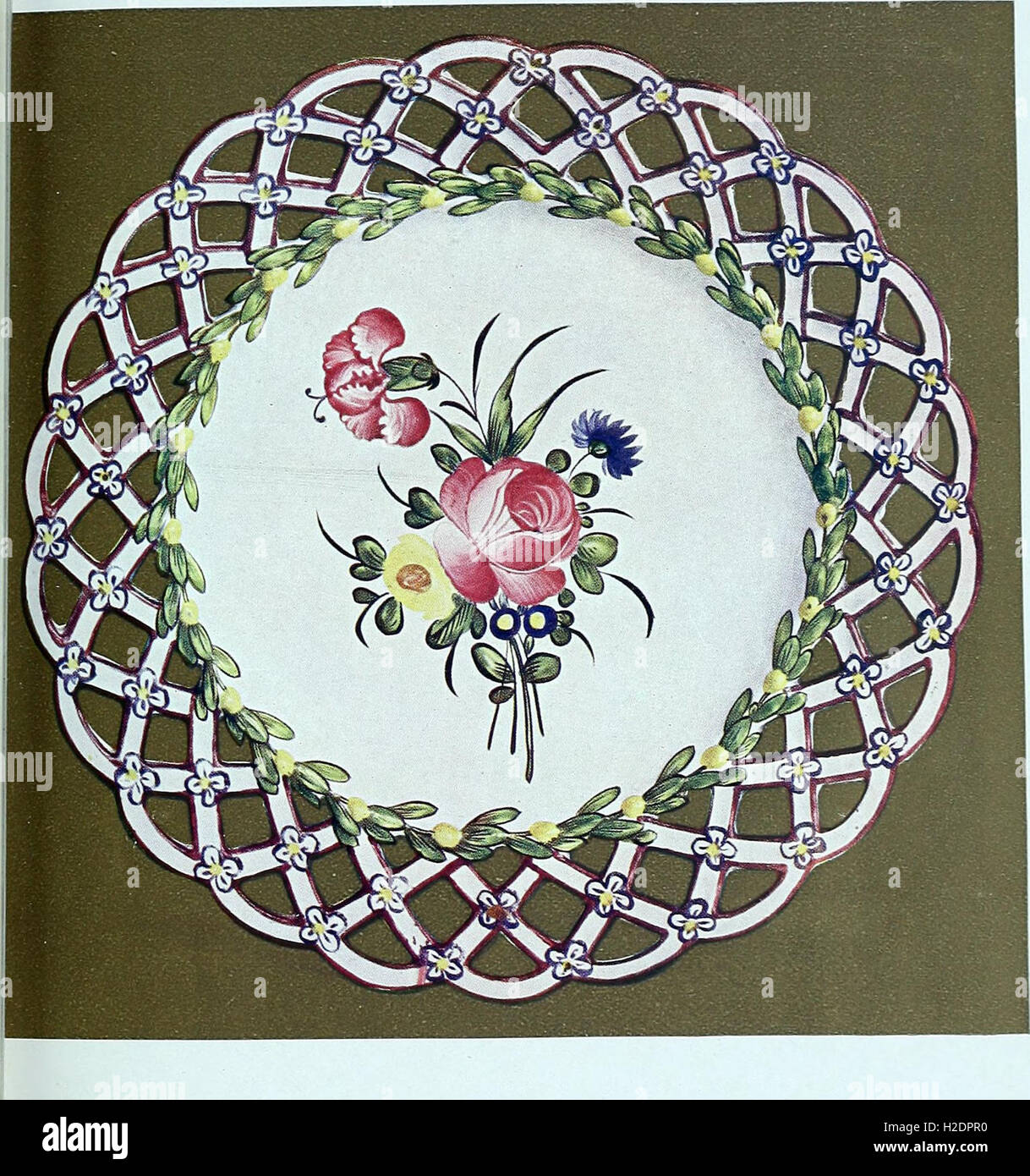 A historical account of French faïence pottery, detailing its origins ...
