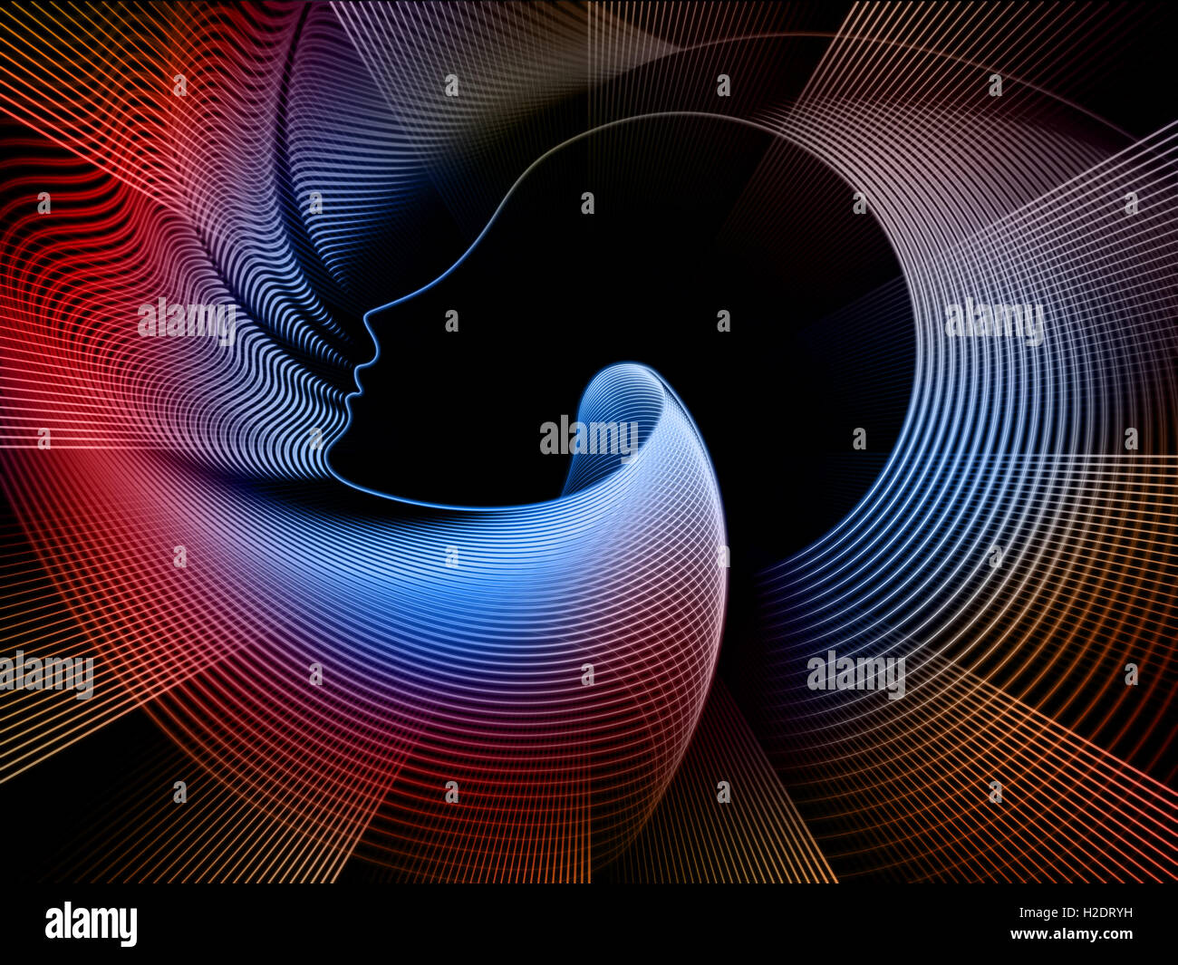 Soul Geometry Composition Stock Photo - Alamy