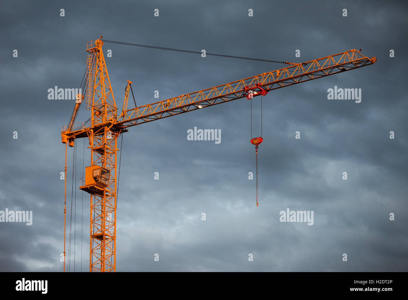 Building tower crane Stock Photo - Alamy