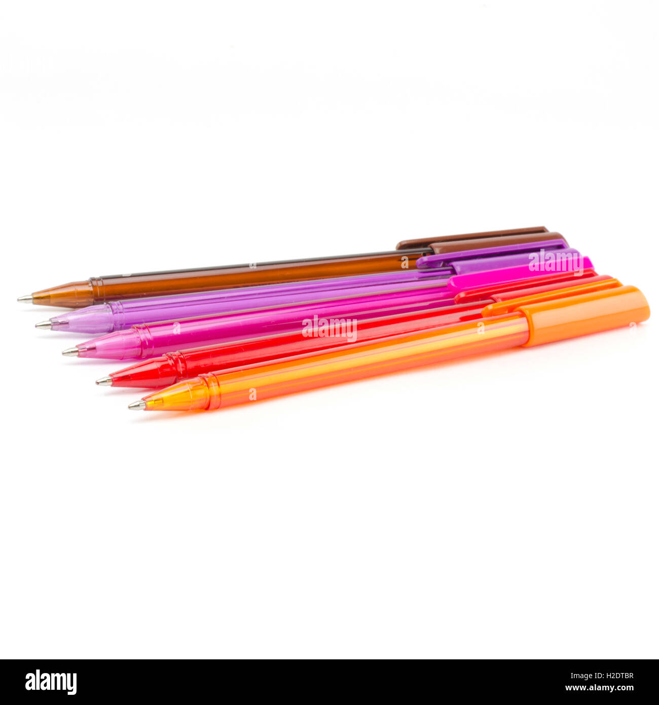 Purple biro pens hi-res stock photography and images - Alamy