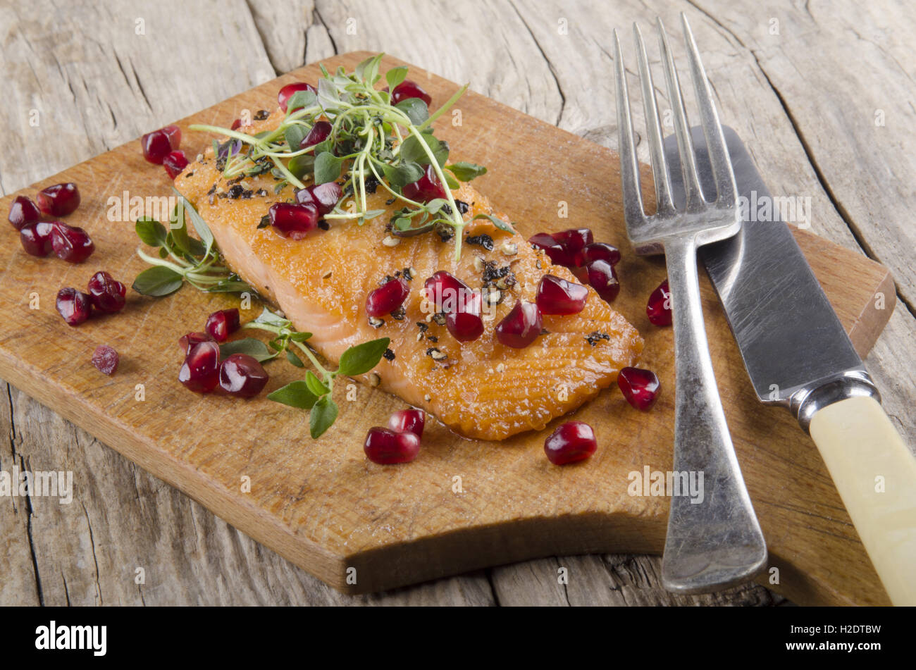 Salmon fillet thyme on hi-res stock photography and images - Alamy
